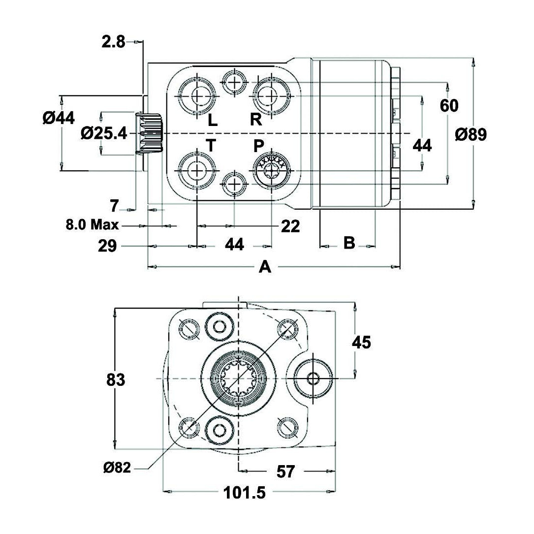 Danfoss Steering Units STU Series 100cc