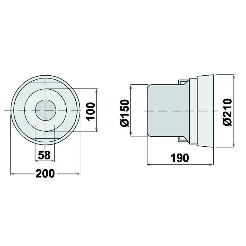 PTO Cone ø 200mm x L 190mm