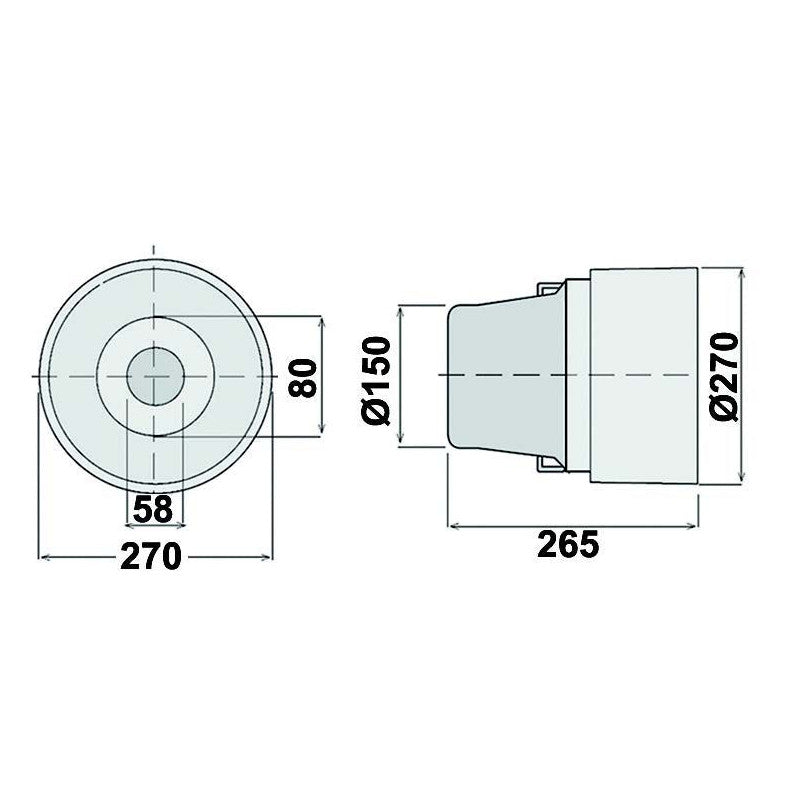 PTO Cone ø 270mm x L 265mm